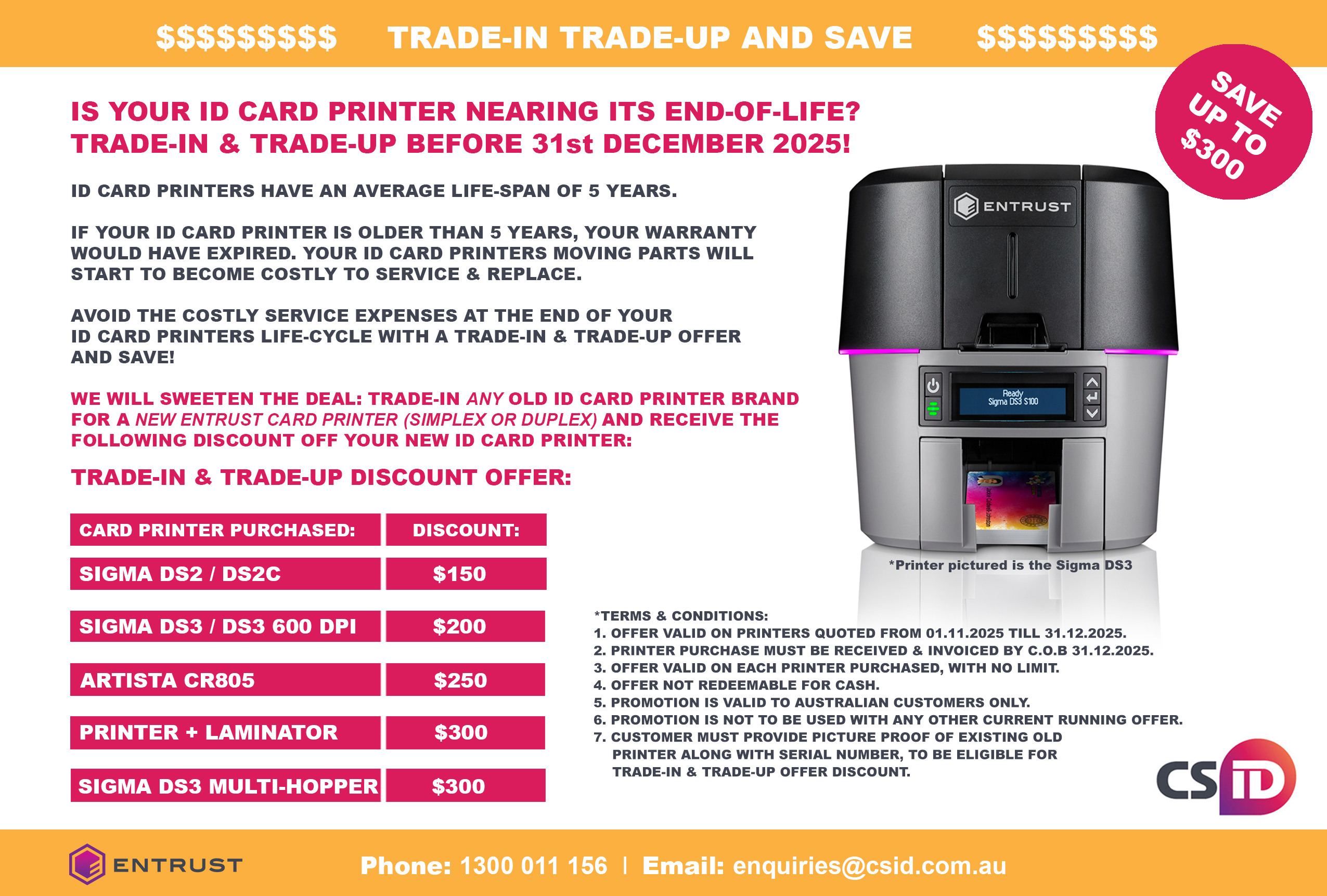 ID Card Printers & Accessories: Plastic Card Printers - CSID